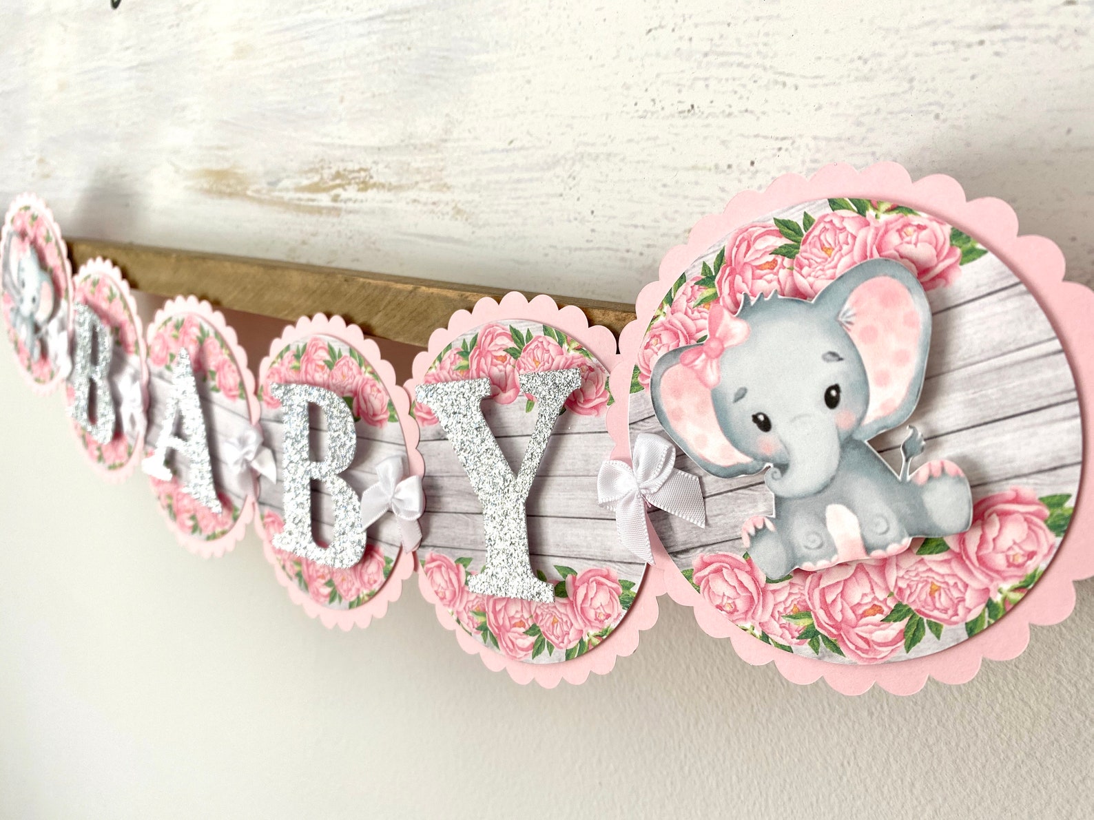 Baby Shower Banner It's A Girl Banner Baby Pink - Etsy