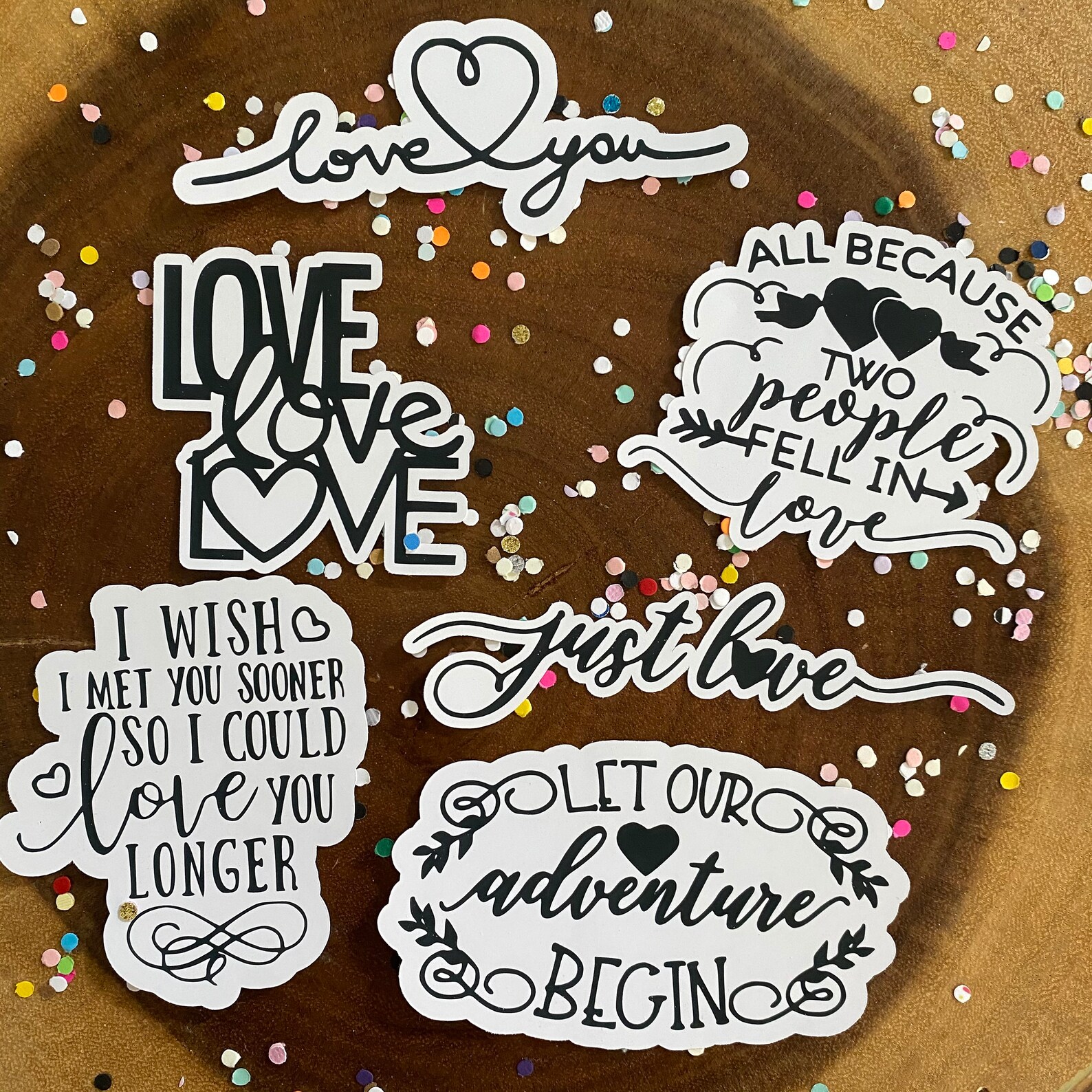 Love Stickers Scrapbook Stickers Custom Stickers Wedding - Etsy