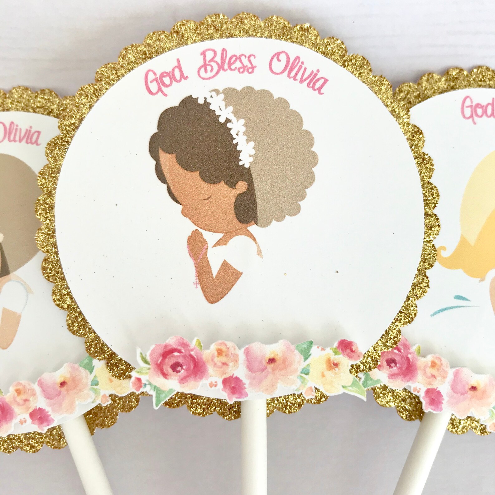 First Communion Cupcake Toppers Communion Cake Toppers - Etsy