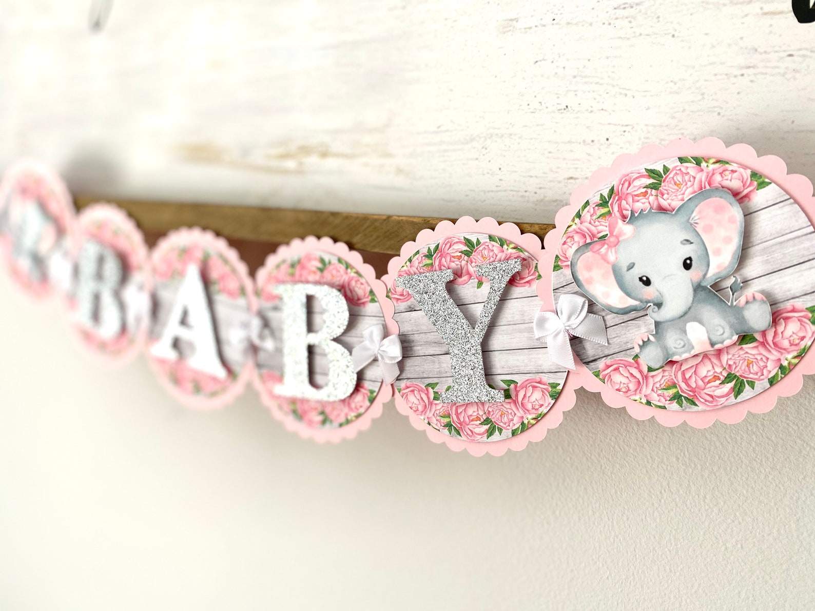 Baby Shower Banner It's A Girl Banner Baby Pink - Etsy