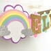 Rainbow Birthday Banner Rainbow Birthday Decorations - Etsy