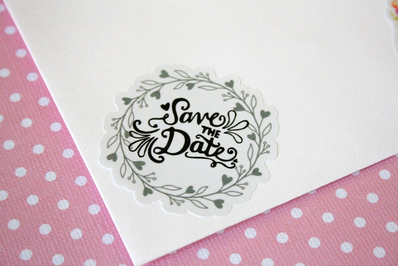 Save the Date Stickers - Etsy