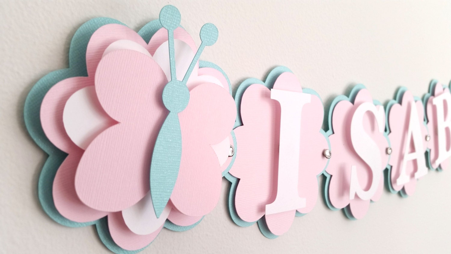 Butterfly Name Banner Butterfly Themed Birthday Banner | Etsy
