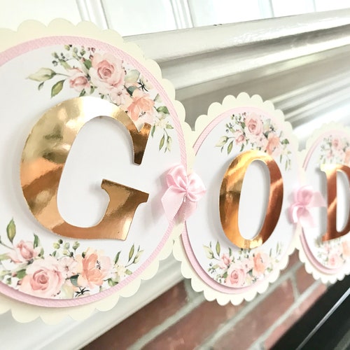 God Bless Banner Baptism Banner First Communion Banner | Etsy