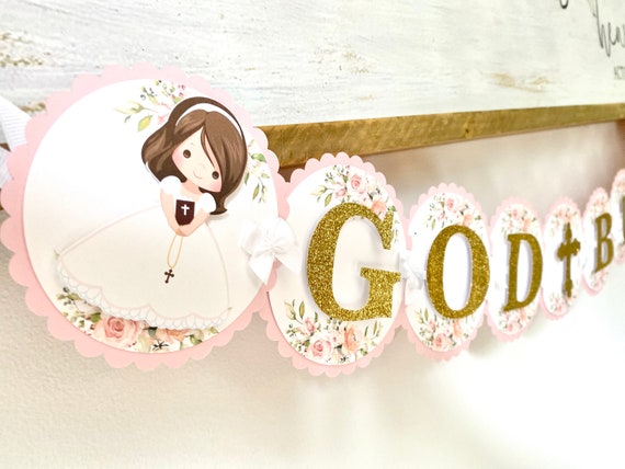 Communion Decorations - Little Girl's Communion Banner - First Holy ...