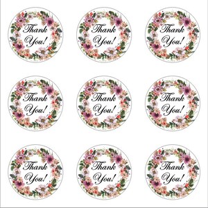 Personalized Thank You Stickers - Custom Stickers - Stickers for Favors ...
