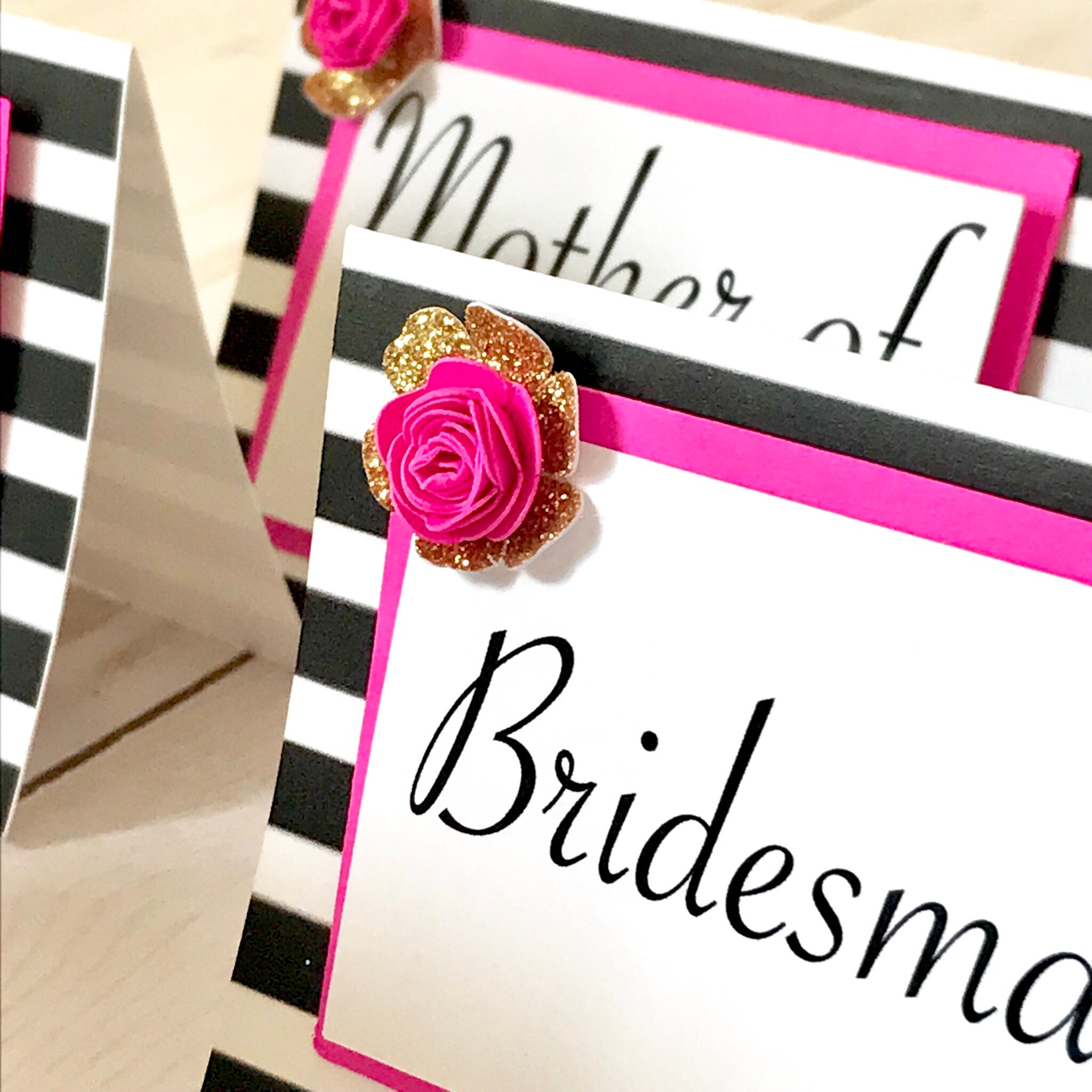 Kate Spade Inspired Table Cards Bride to Be Kate Spade | Etsy