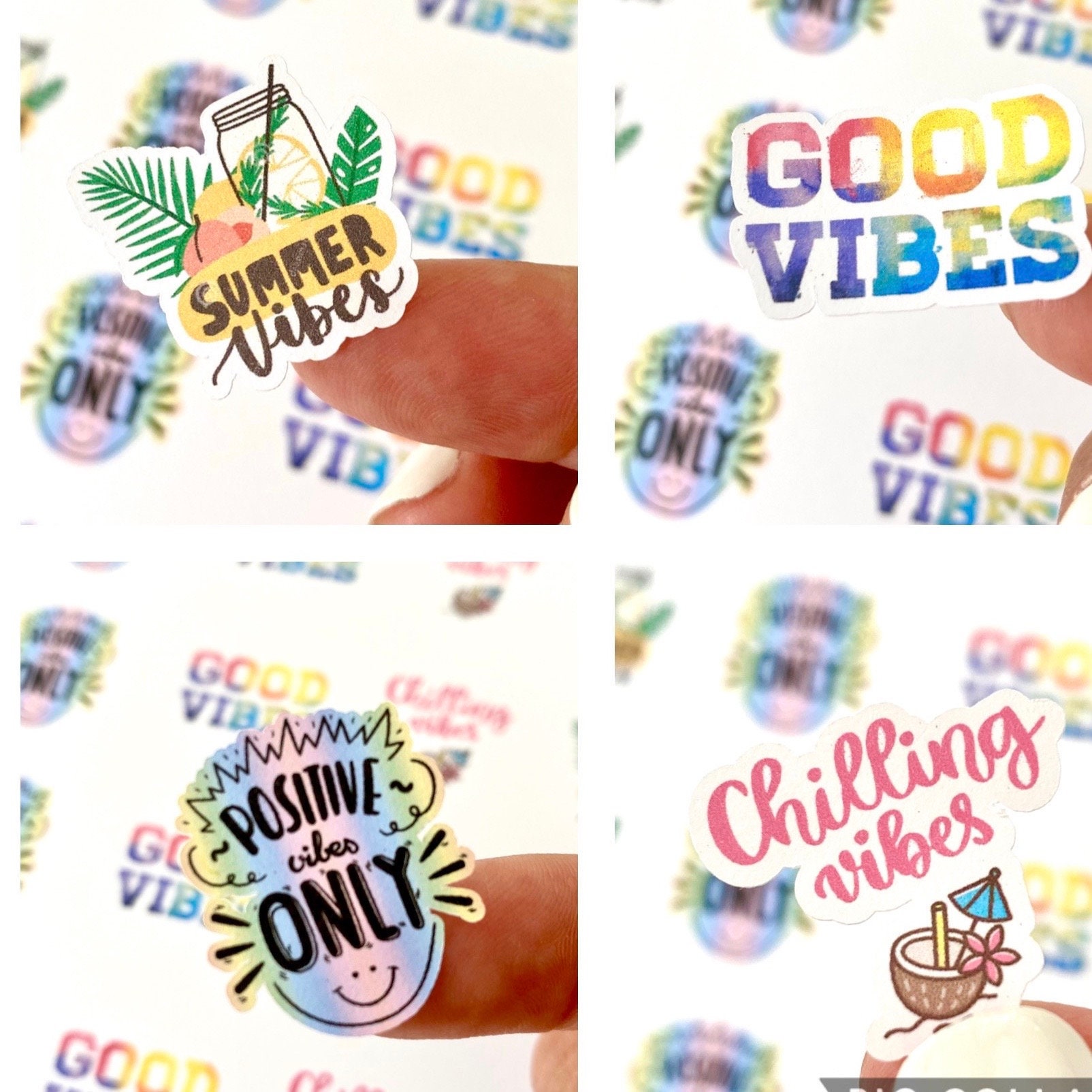 Good Vibes Stickers Planner Stickers Journal Stickers | Etsy