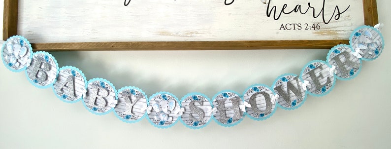 Baby Shower Banner It's A Boy Banner Baby Blue - Etsy