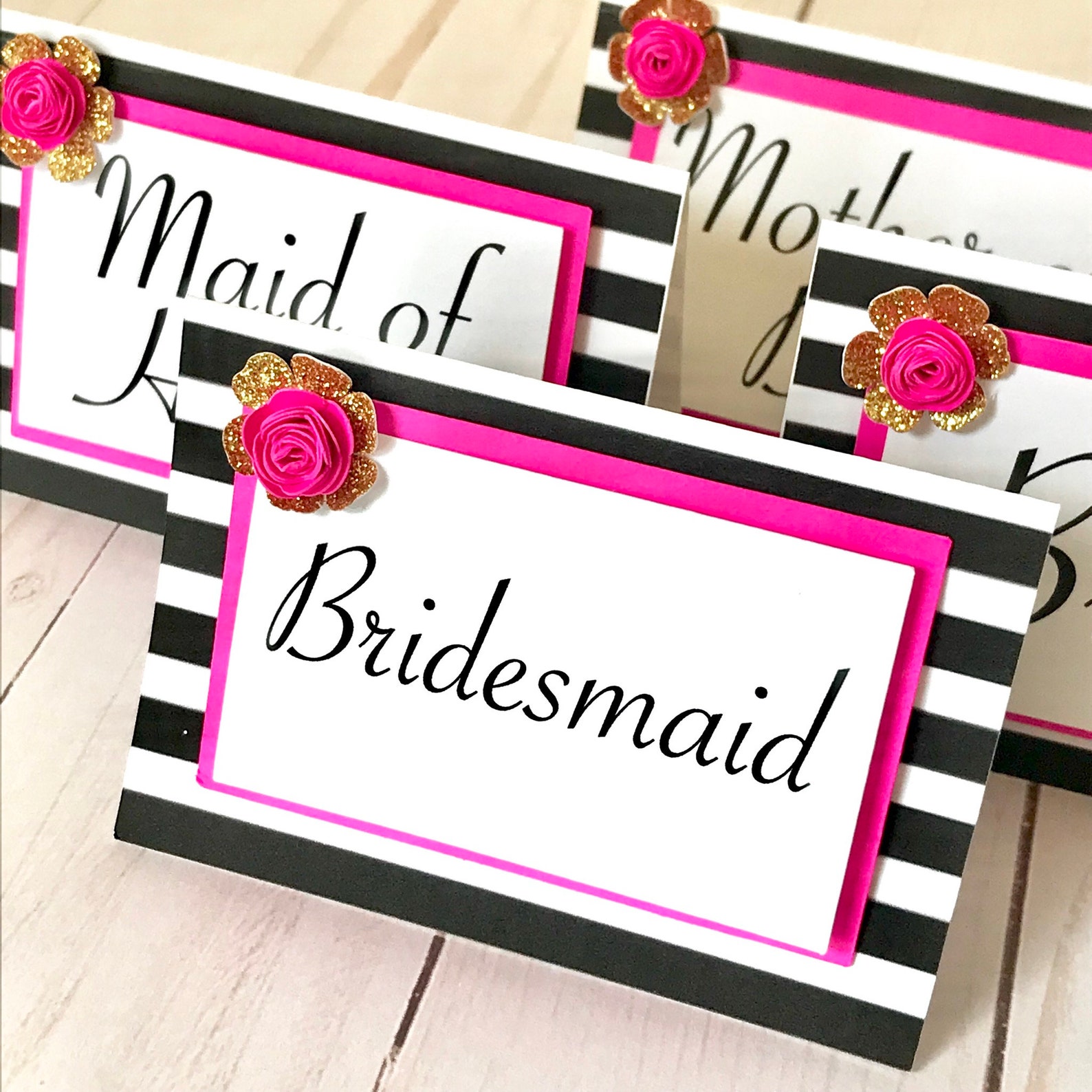Kate Spade Inspired Table Cards Bride to Be Kate Spade | Etsy