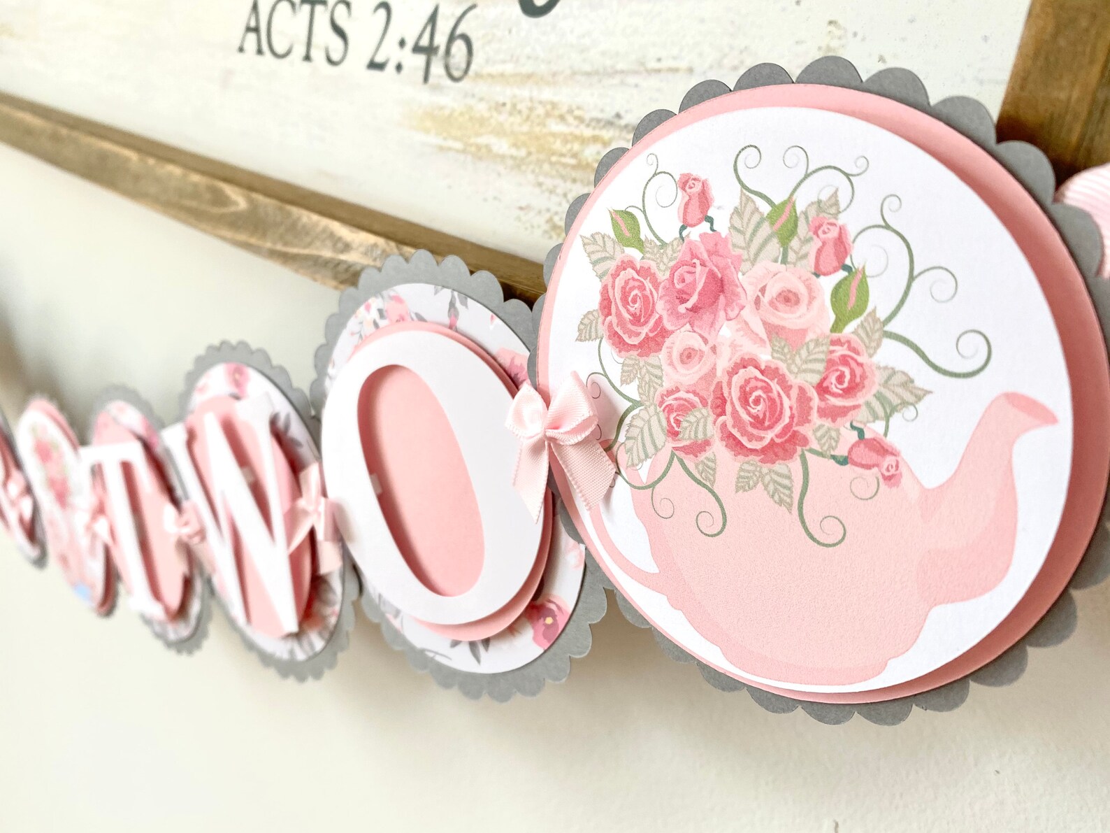 Tea Party Birthday Banner Princess Tea Party Tea for Two - Etsy