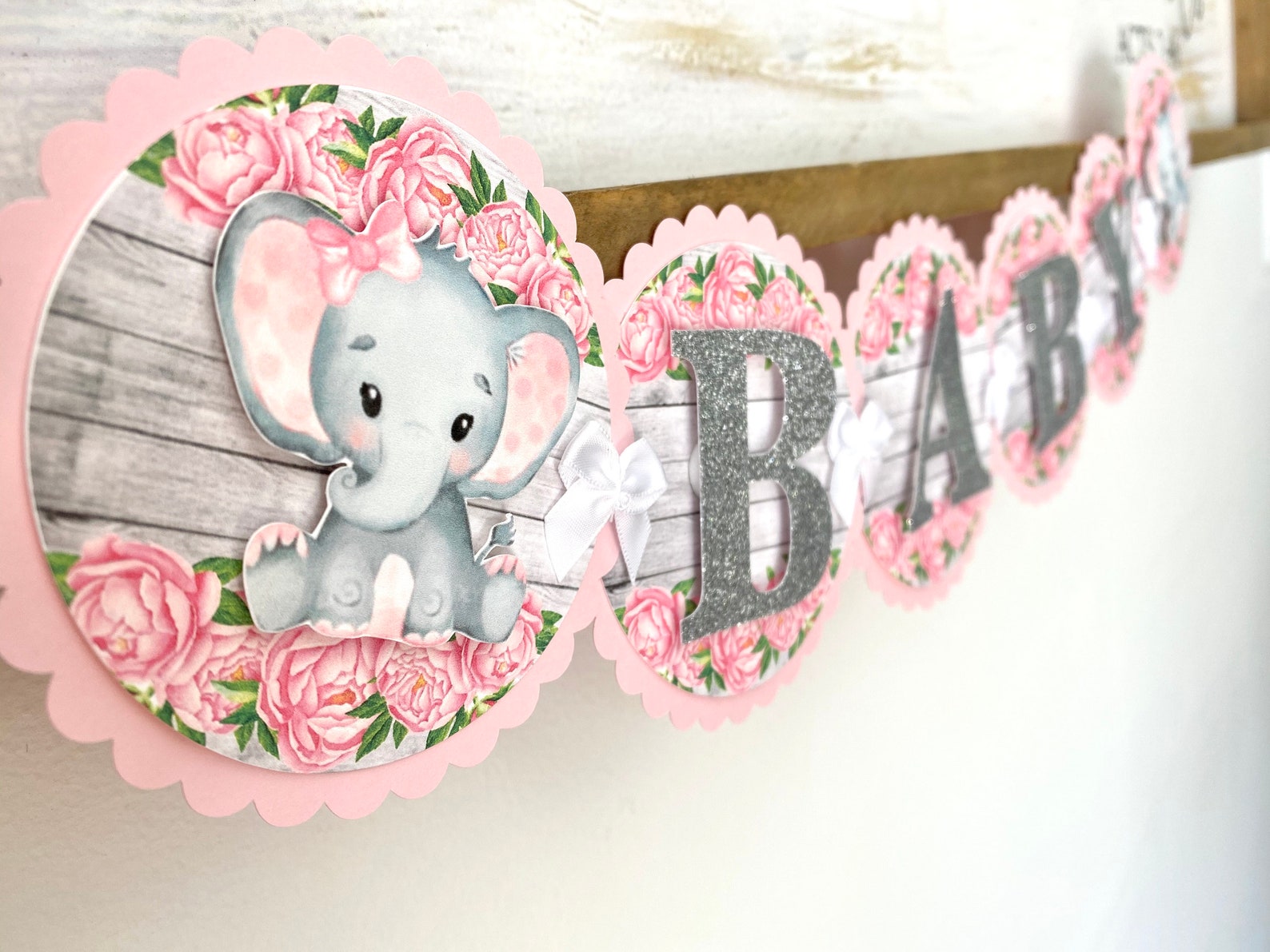 Baby Shower Banner It's A Girl Banner Baby Pink - Etsy