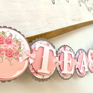 Tea Party Birthday Banner - Princess Tea Party - Tea for Two Banner ...