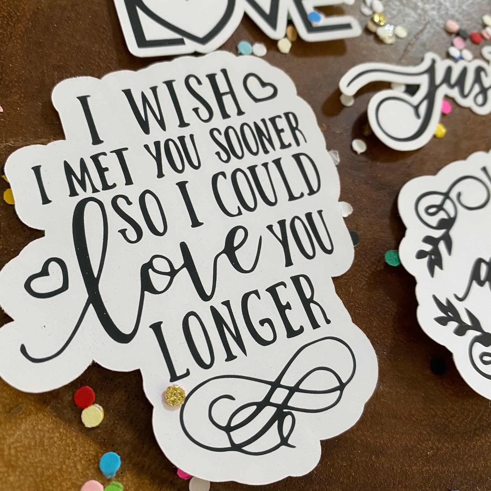 Love Stickers Scrapbook Stickers Custom Stickers Wedding - Etsy