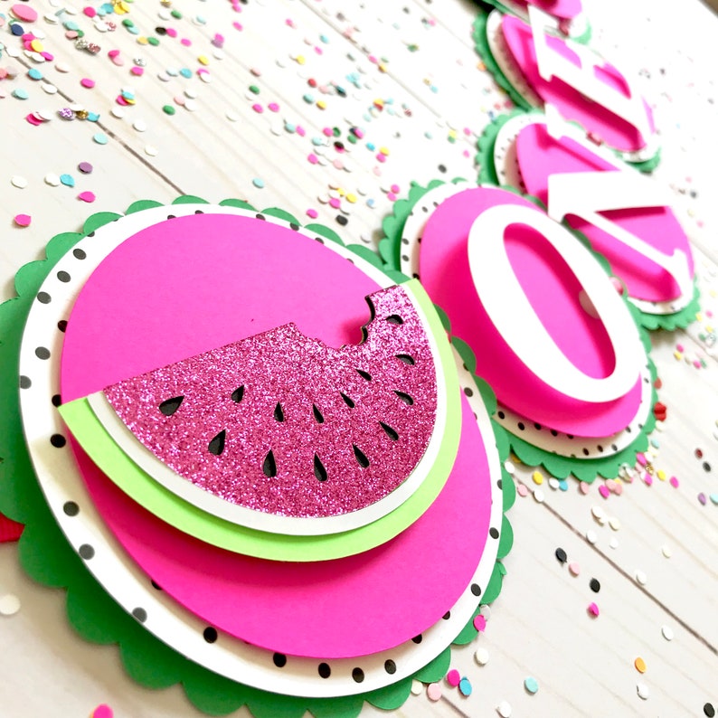 One in A Melon Birthday Melon Birthday Banner - Etsy