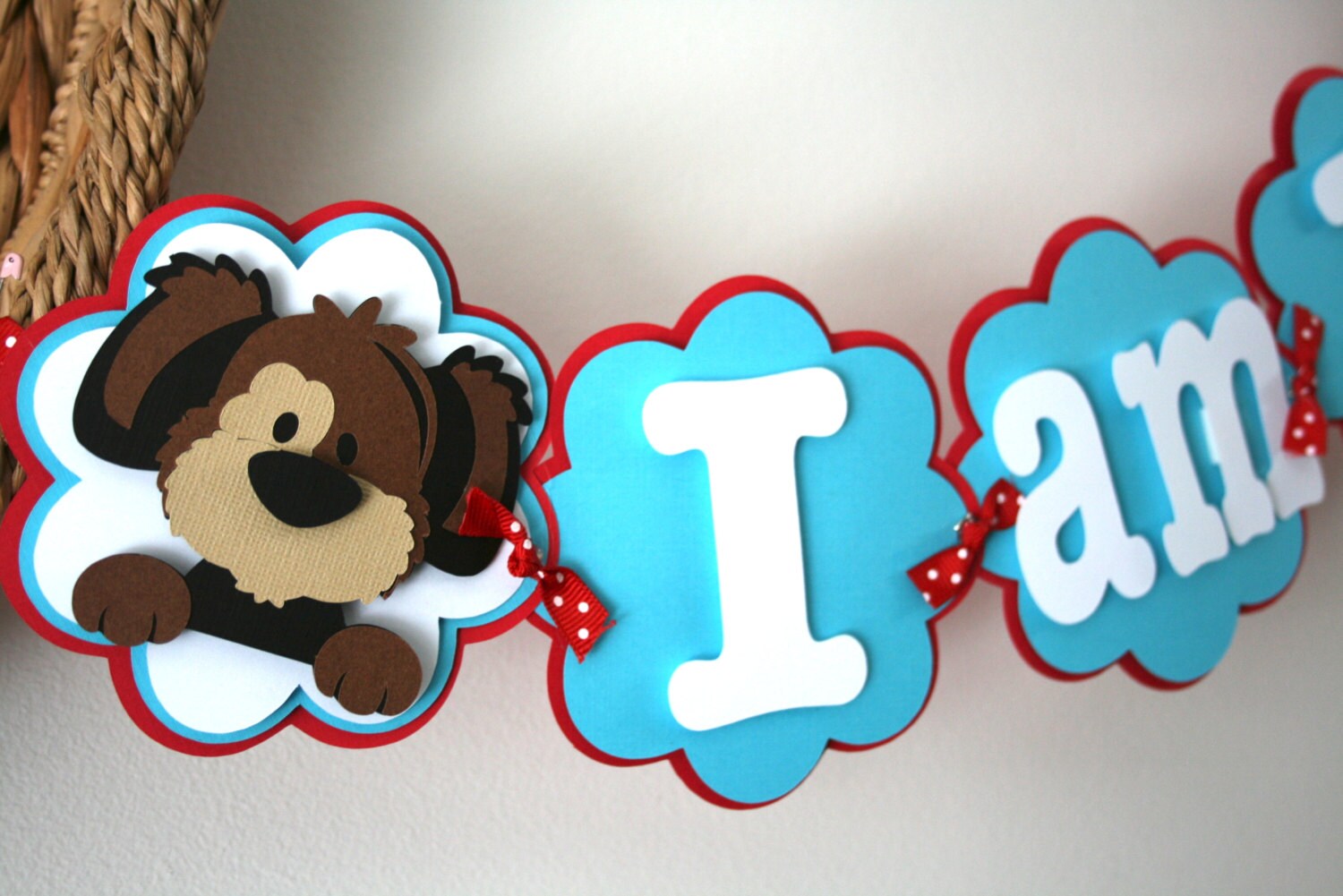Puppy High Chair Banner Puppy Themed Birthday Puppy Banner - Etsy