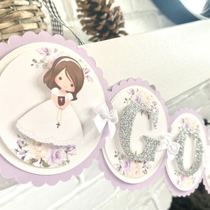 Communion Decorations - Little Girl's Communion Banner - First Holy ...