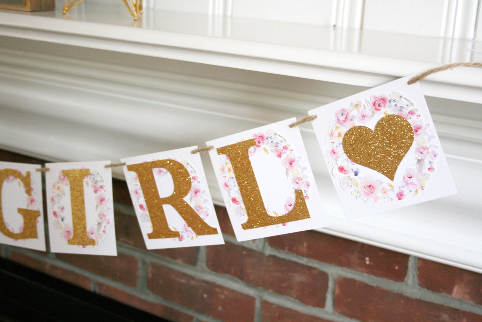 Baby Shower Banner It's A Girl Baby Shower Banner Boho - Etsy