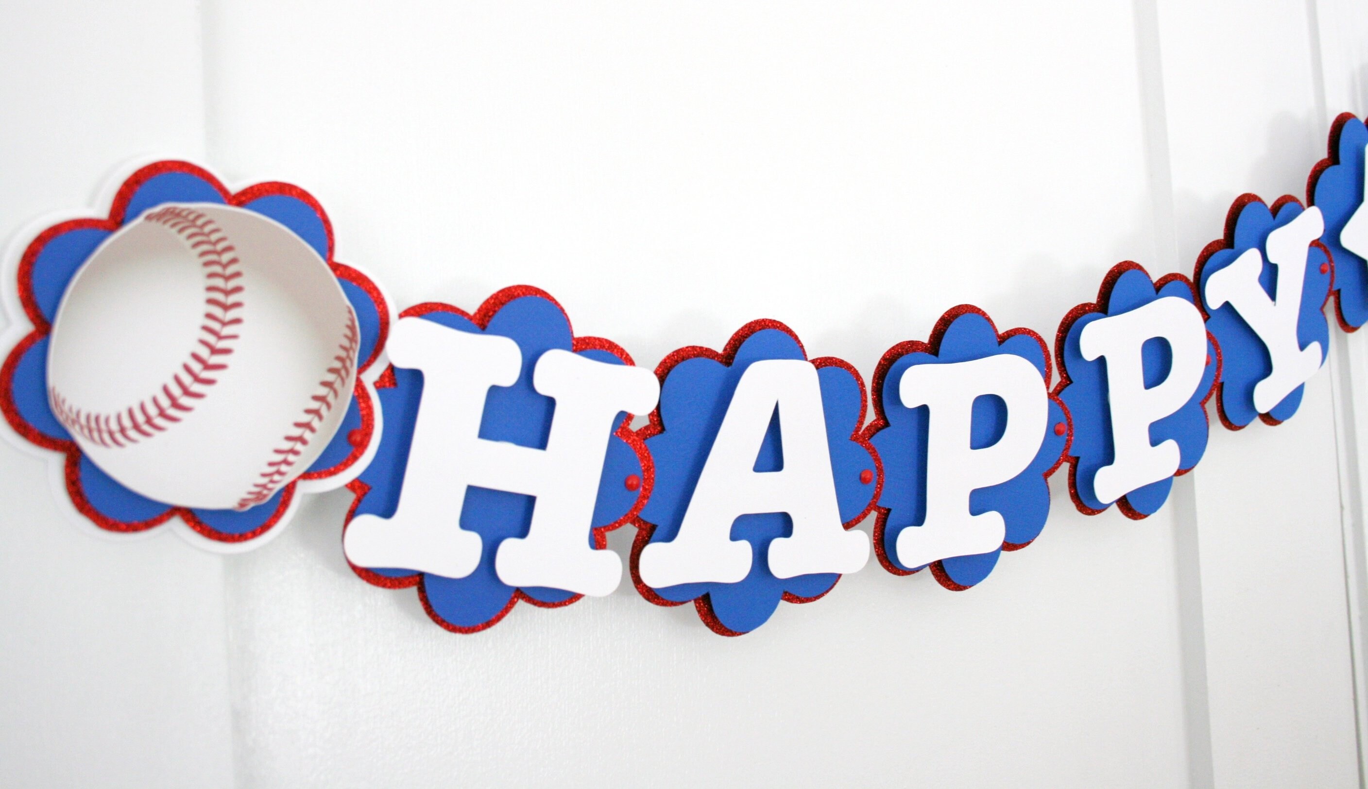 Baseball Birthday Banner Baseball First Birthday Banner - Etsy