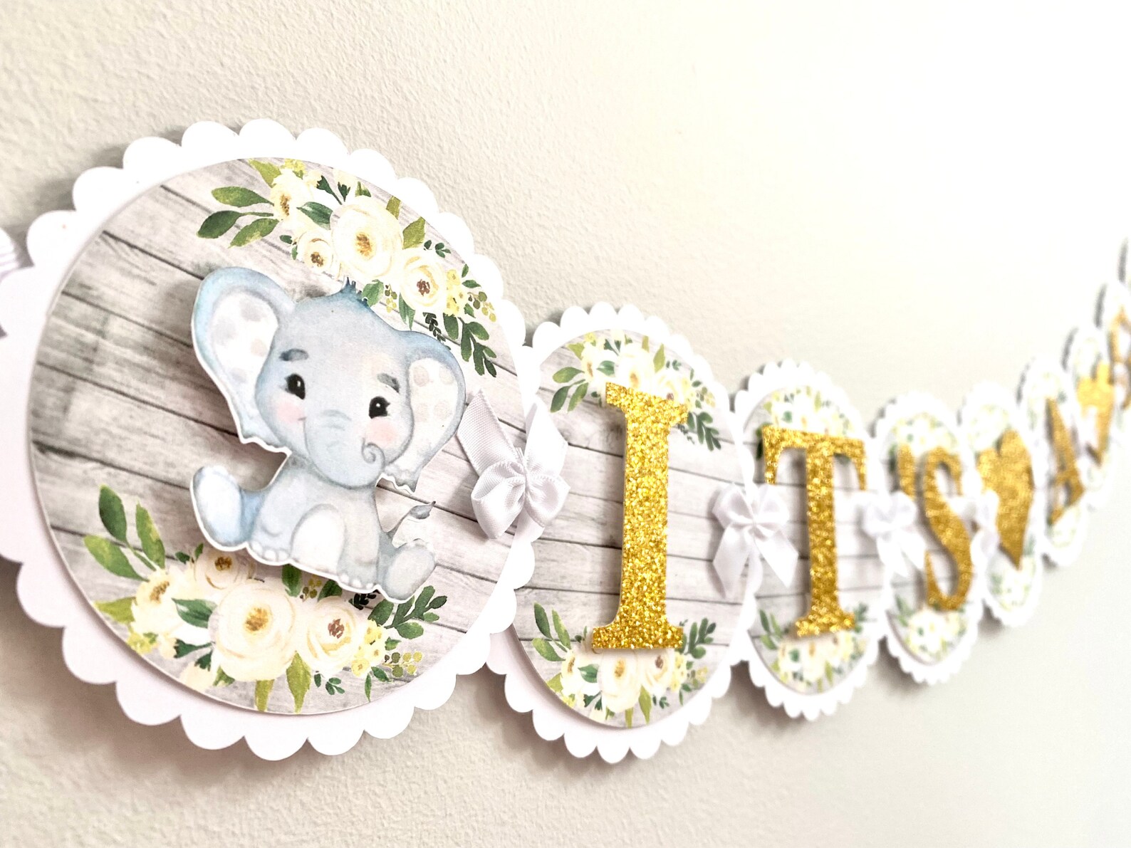 Baby Shower Banner It's A Girl Banner Baby Pink - Etsy