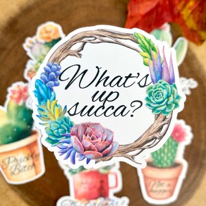 Succulent Stickers - Cactus Decals - Succulent and Cactus Sticker Set ...