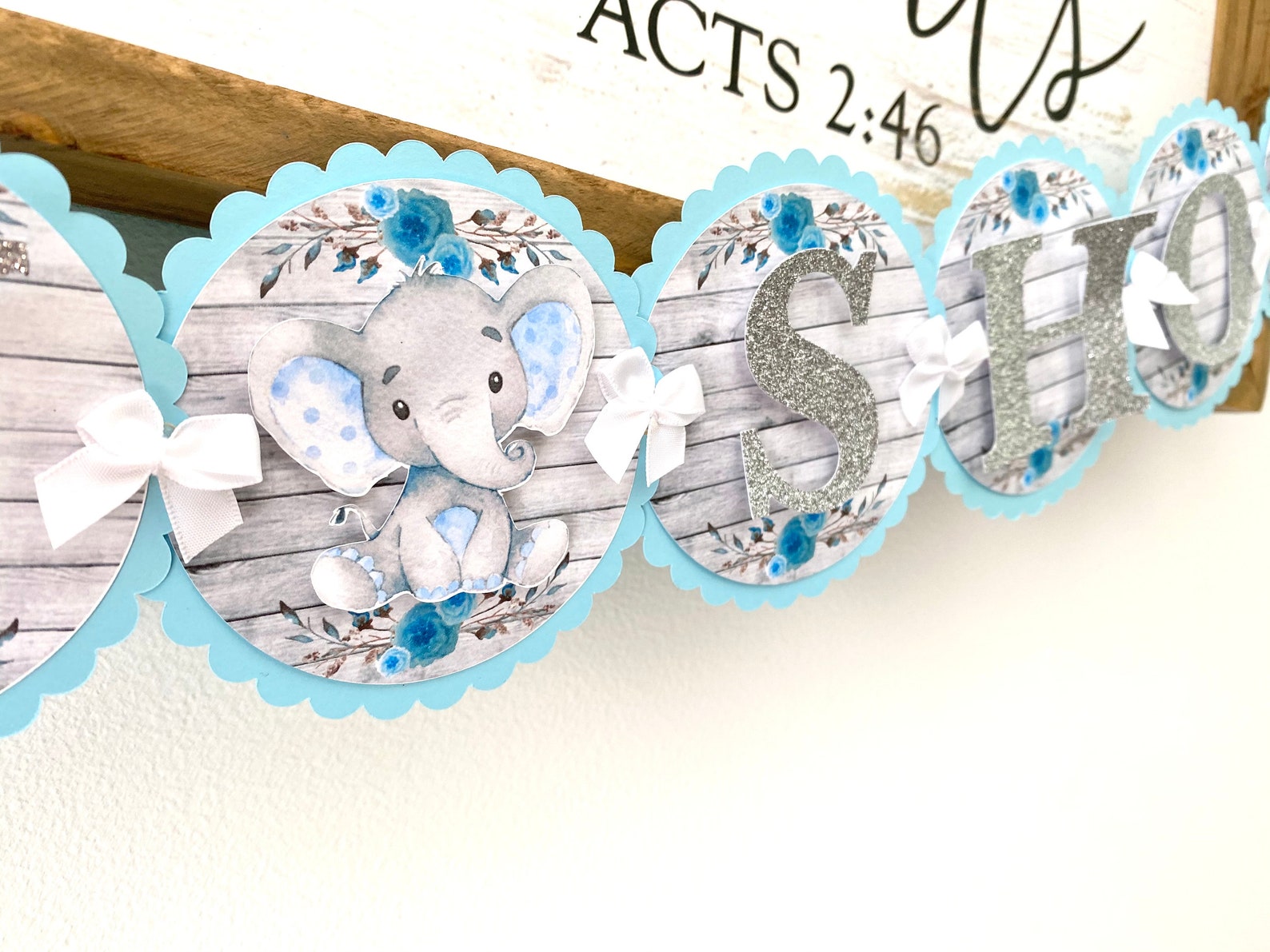 Baby Shower Banner It's A Boy Banner Baby Blue - Etsy