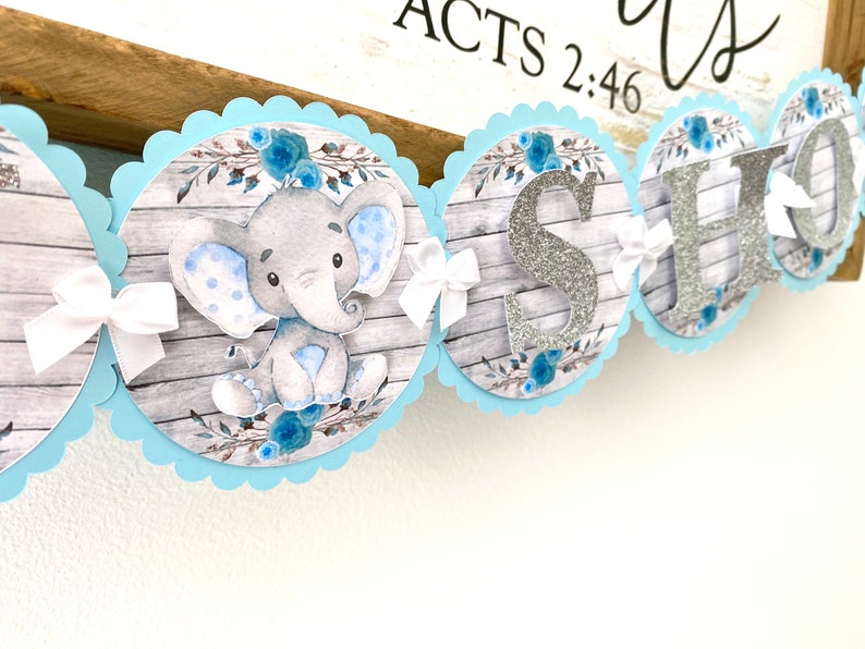 Baby Shower Banner It's A Boy Banner Baby Blue - Etsy