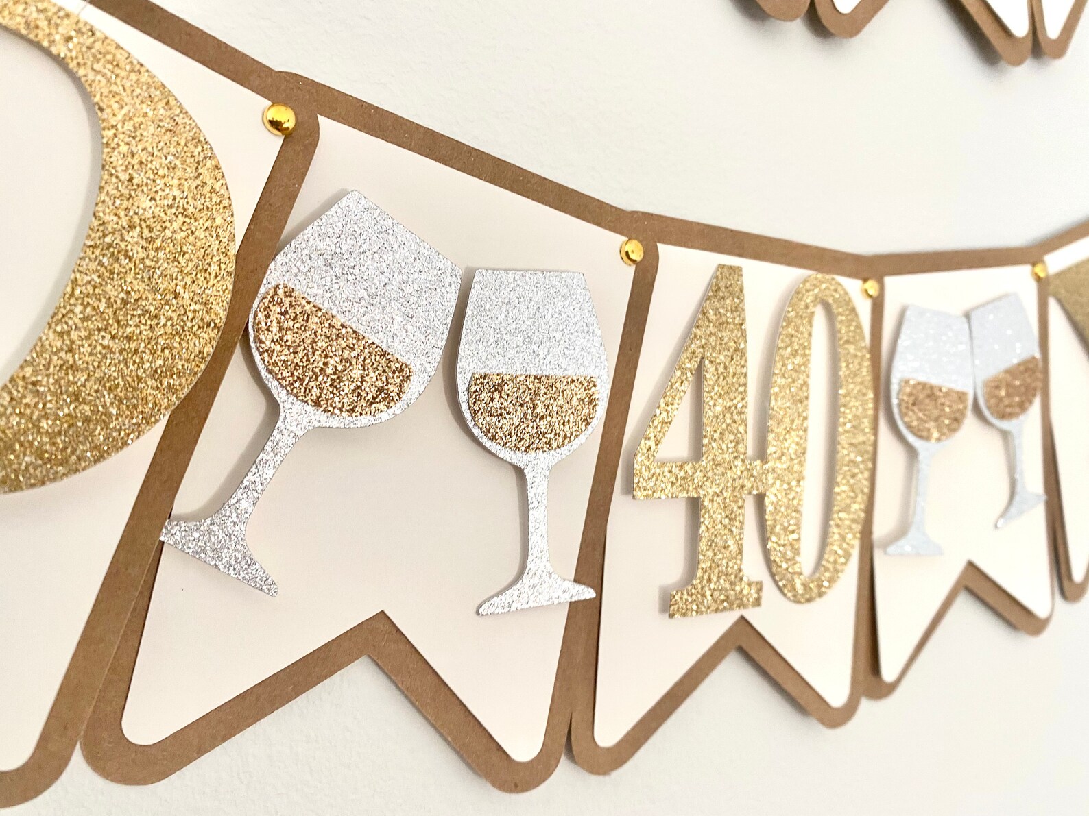Cheers to 40 Years Banner Birthday Banner Birthday - Etsy