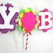 Candy Themed Party Decorations Candy Buffet Banner Rainbow Birthday ...