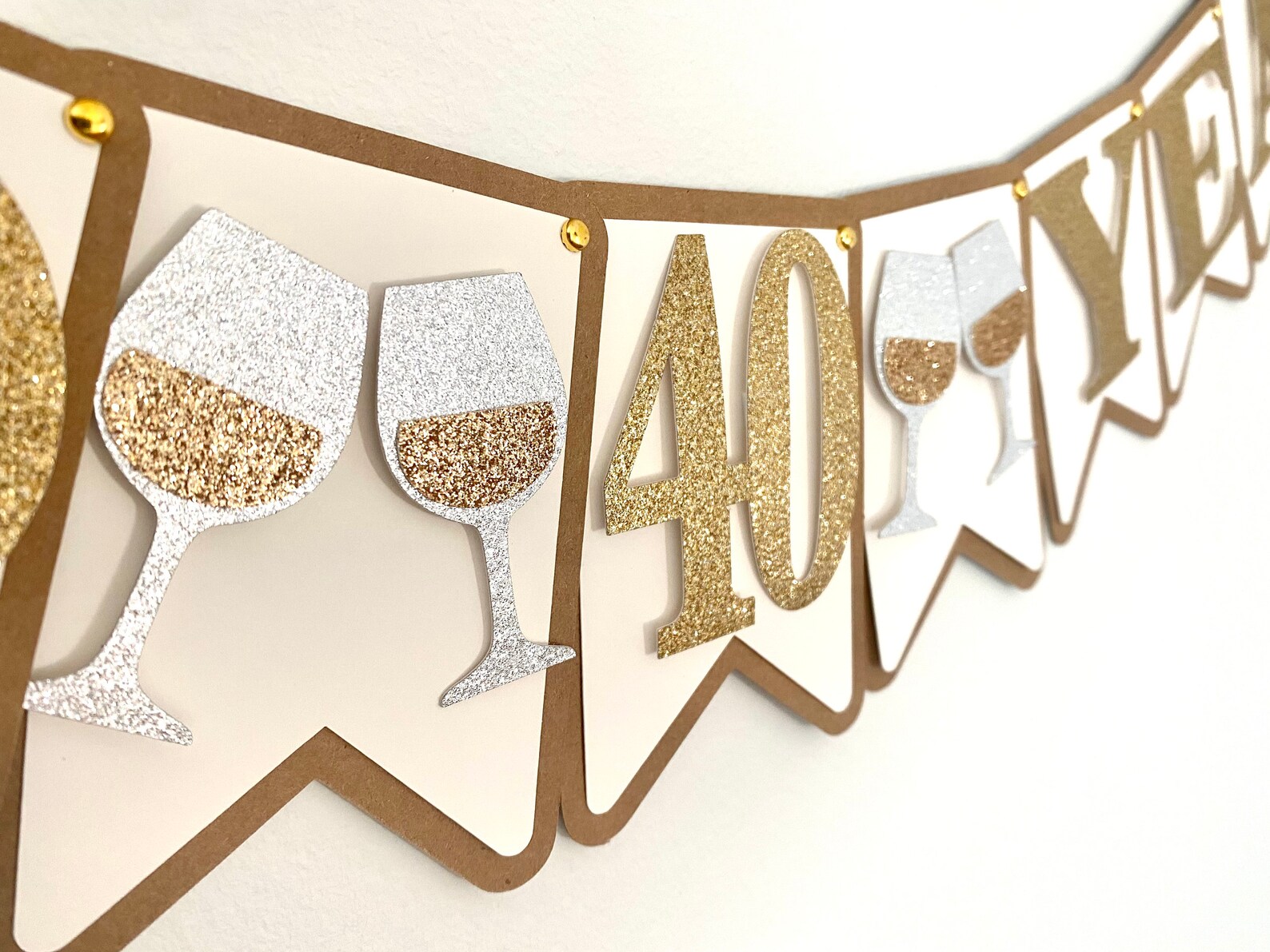 Cheers to 40 Years Banner Birthday Banner Birthday - Etsy
