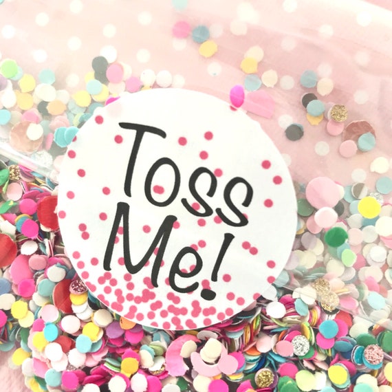 Wedding Toss Me Stickers - Custom Stickers - Personalized Stickers ...