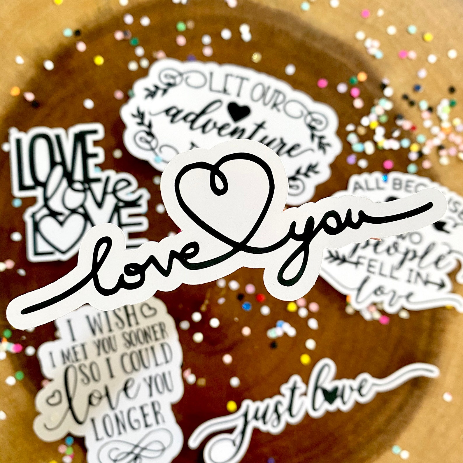 Love Stickers Scrapbook Stickers Custom Stickers Wedding - Etsy