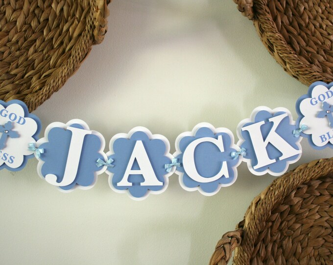 God Bless Banner, BAPTISM Sign, First Holy Communion Signs, Baptism ...