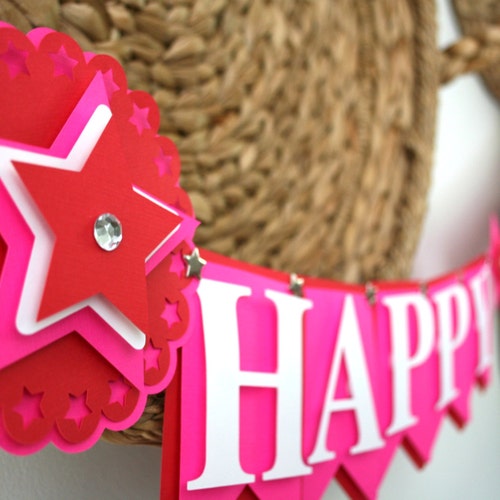 Star Party Banner Girl Doll Birthday Party American Party - Etsy