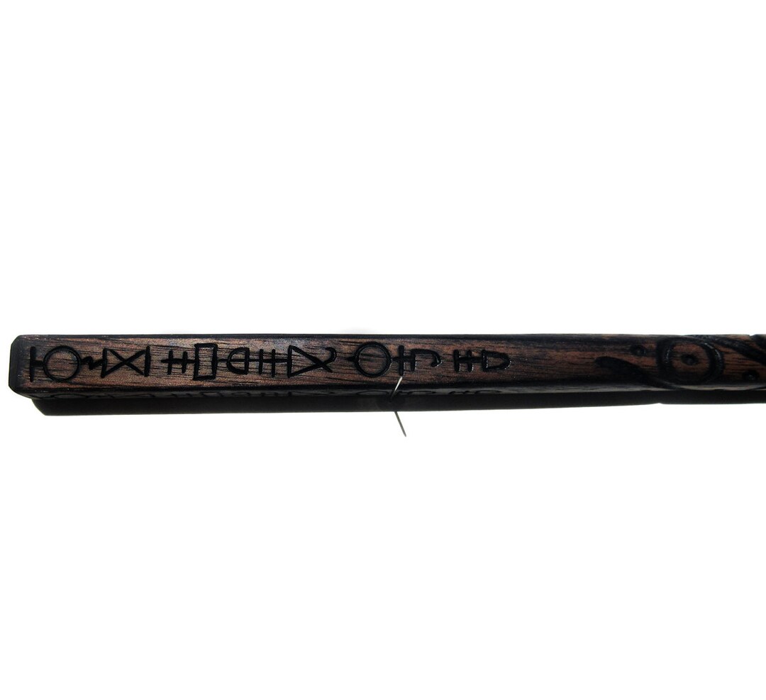 Black Walnut Rune Wand - Etsy