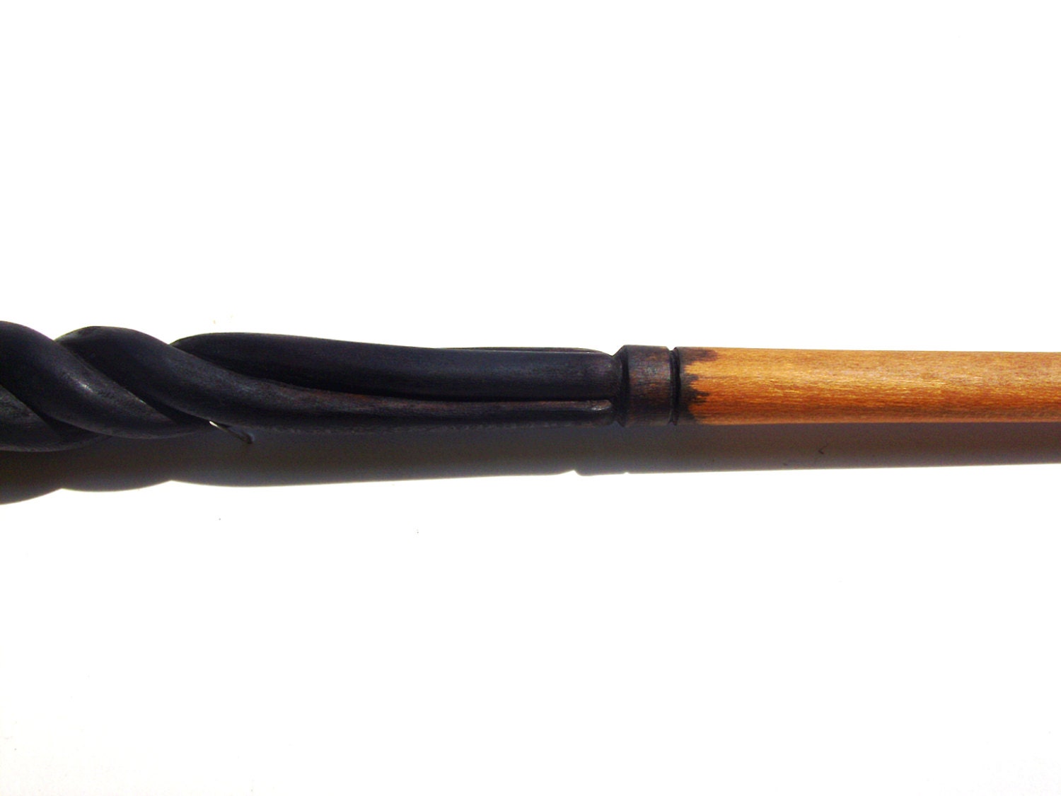 Black Cherry Twisted Wand, Fully Hand Carved Cherry Wood, Real Hand ...