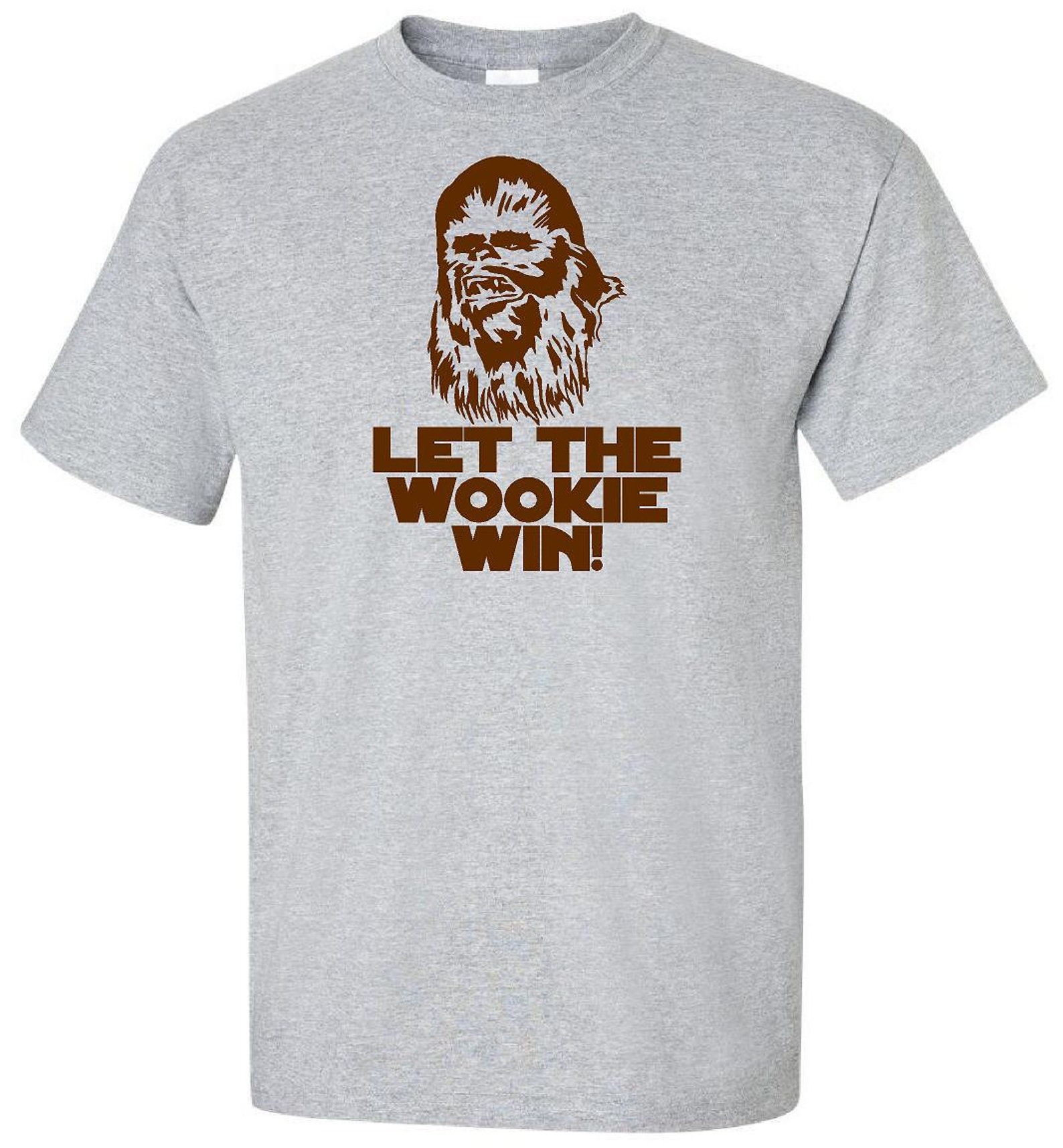 Let the Wookie Win Star Wars T Shirt Chewbacca Face Funny - Etsy