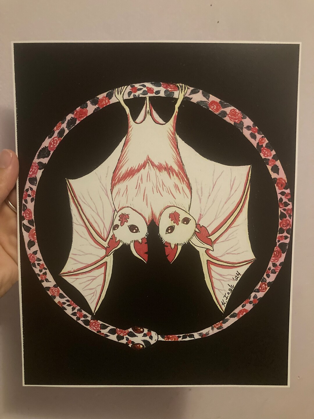 Twin Bats Poster Print - Etsy
