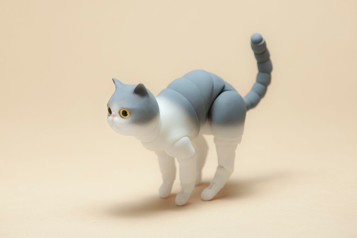 BJD Cat Ultra HD 3D Printing - Pet for Dolls - Art Doll - Tiny BJD - 1/ ...