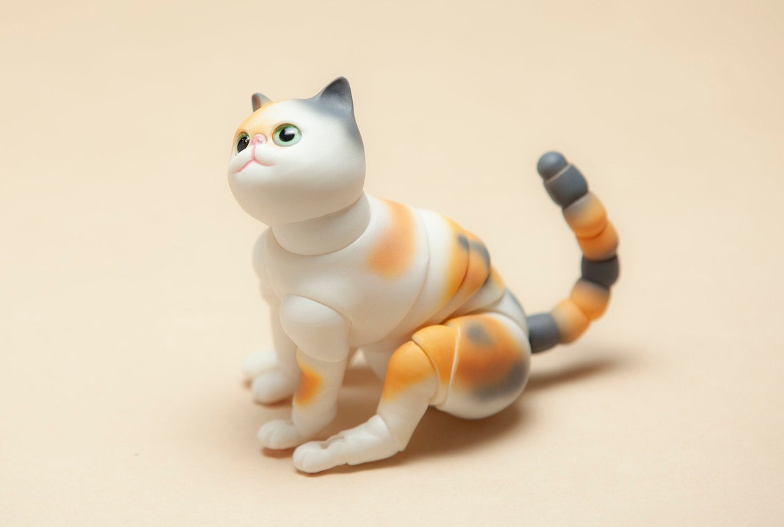 BJD Cat Ultra HD 3D Printing - Pet for Dolls - Art Doll - Tiny BJD - 1/ ...