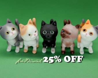 BJD Cat Ultra HD 3D Printing Pet for Dolls Art Doll Tiny BJD 1/12 1/8 1 ...