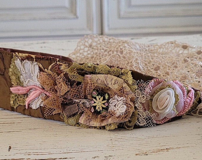 Brown Headband Gypsy Style Hair Accessory, Hand Crafted Hippie Fashion ...