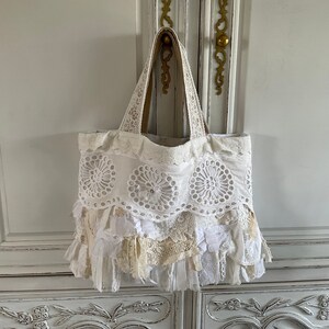 Chic Ragged Lace Wedding Money Bag Fairy Wearable Art, Vintage Shabby ...