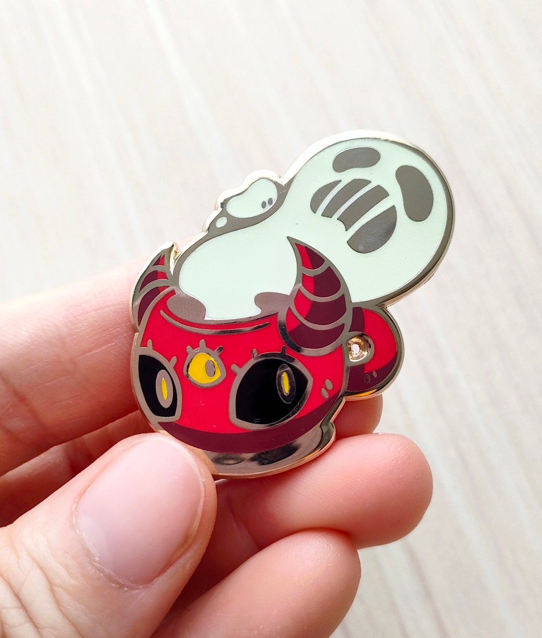 Glow in the Dark Devilcup Pin - Etsy