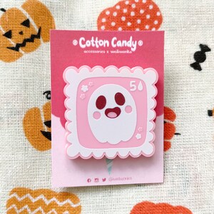 Ghost Stamp Pink Pin - Etsy