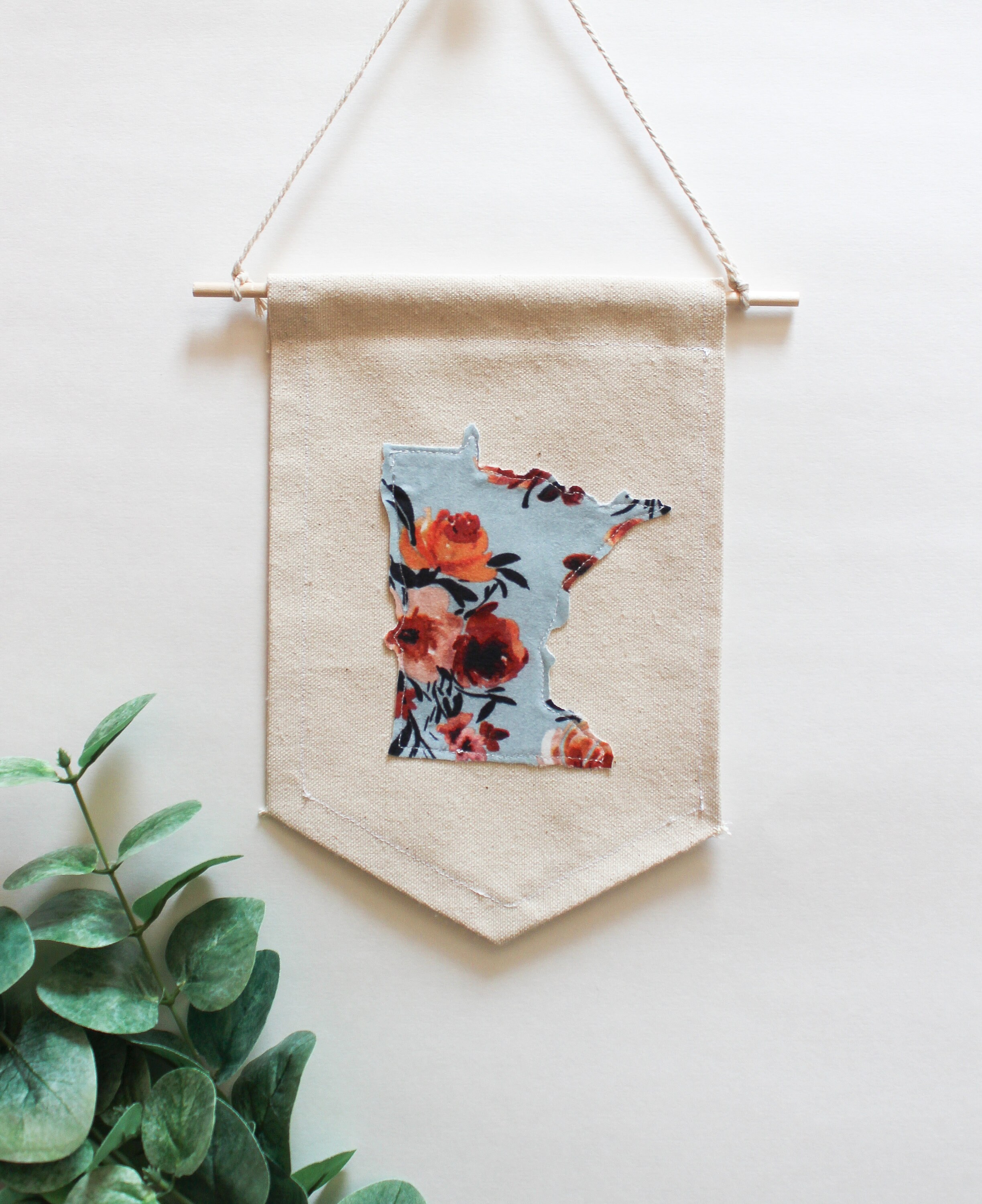 Custom State Wall Banner Hanging Wall Banner State Home | Etsy