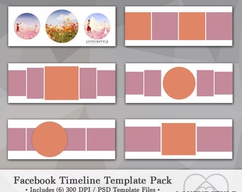 Facebook Timeline Template, Template Pack, Timeline Cover, Facebook ...