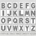 12x12 Photo Template Pack, Alphabet Templates, Letter Templates, Photo ...