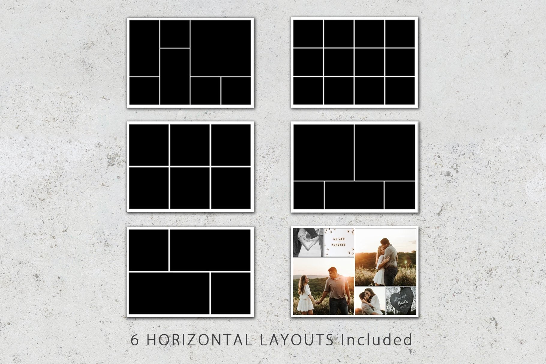 5x7 Photo Template Pack, 12 Templates, Photo Collage, Photo Card ...
