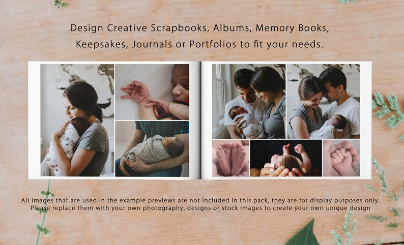 8x10 Photo Collage Template Bundle, 18 Vertical & 18 Horizontal Layouts ...